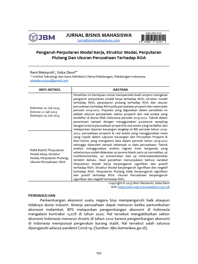 152-162 Siska Dewi Dan Reni Meisaroh | PDF | Hukum