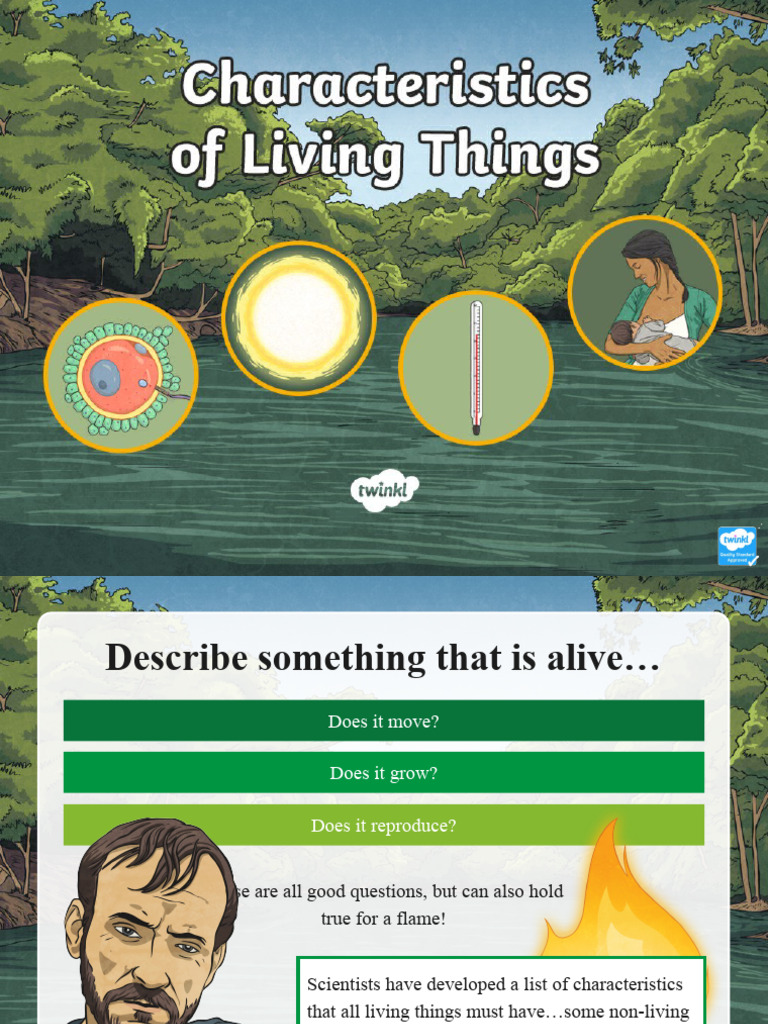 Part 1 (Characteristics of Living Things) | PDF