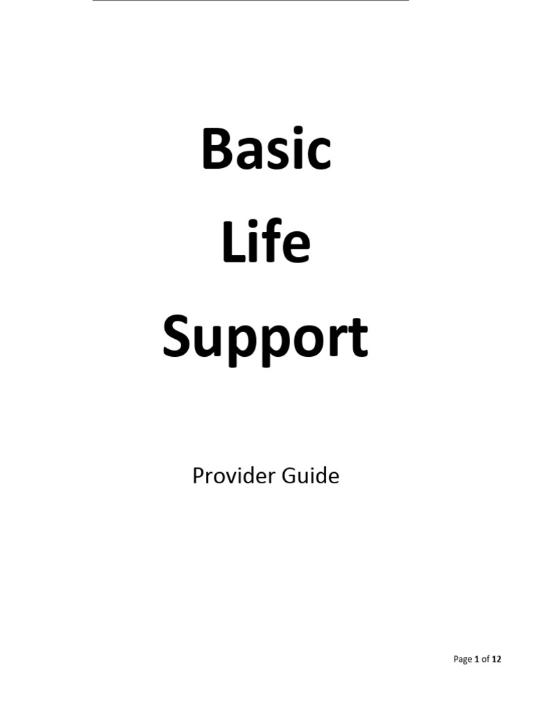 BLS Provider Manual | PDF | Cardiopulmonary Resuscitation | Cardiac Arrest