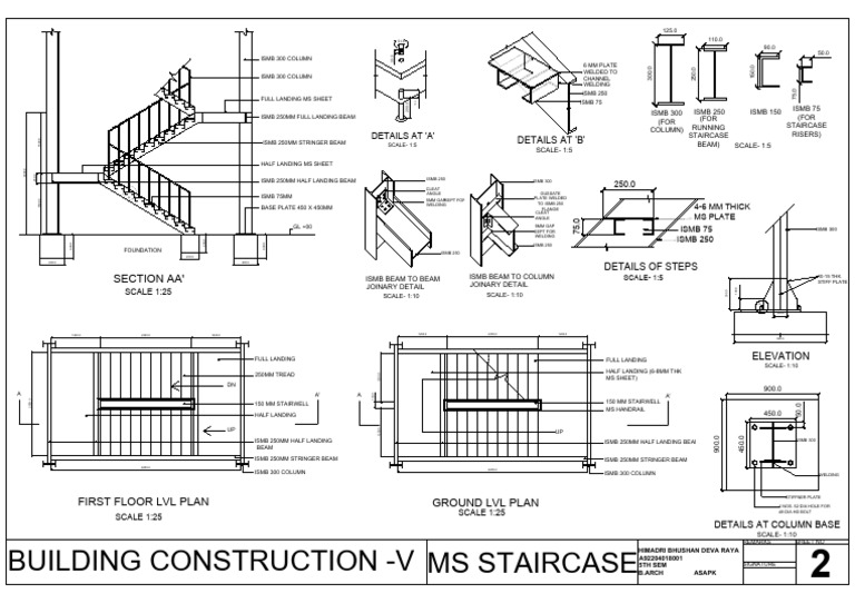 Ms Staircase | PDF | Stairs | Civil Engineering