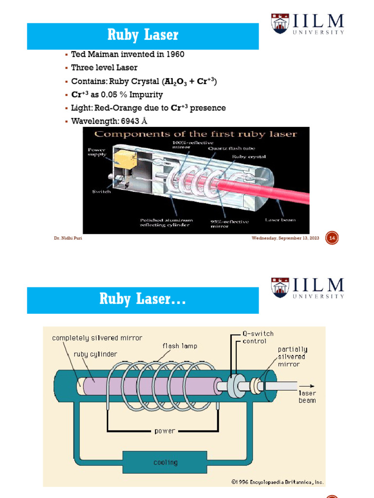 Ruby Laser | PDF | P–N Junction | Laser