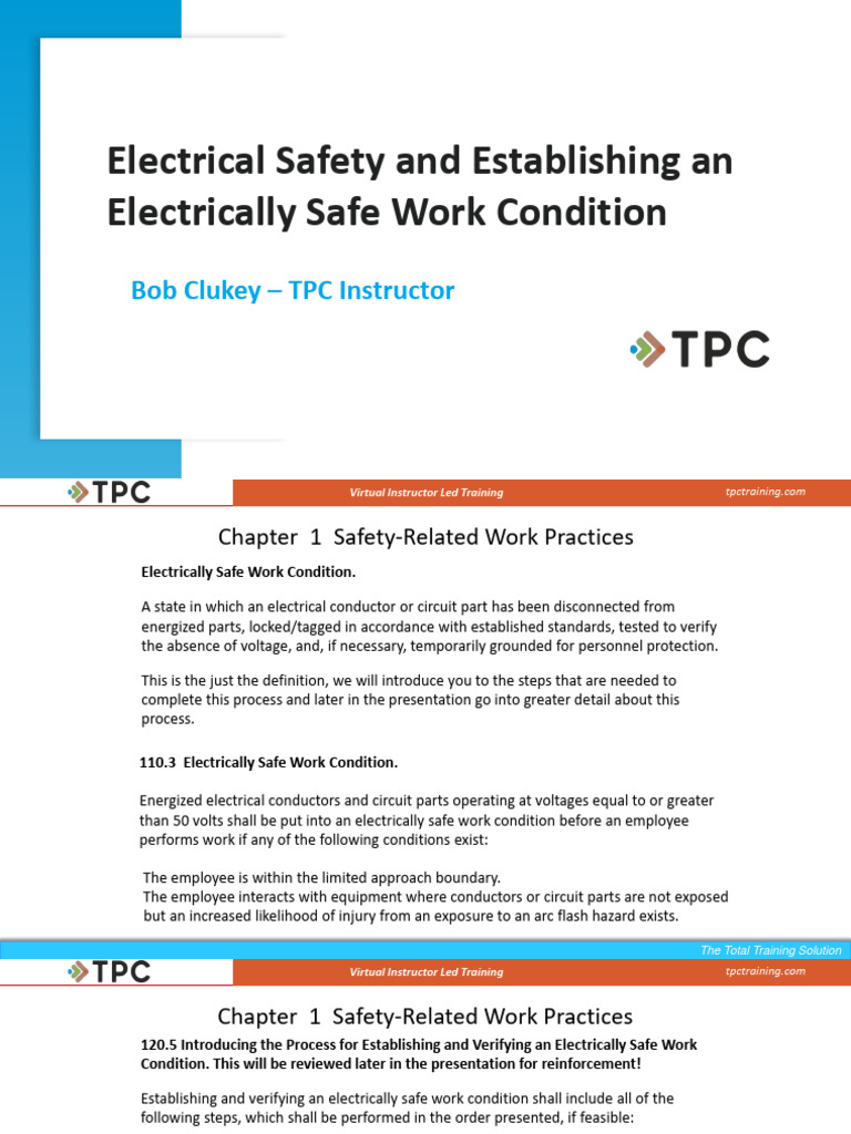 Electrical Safety Webinar Pdf Pdf Building Engineering Electrical