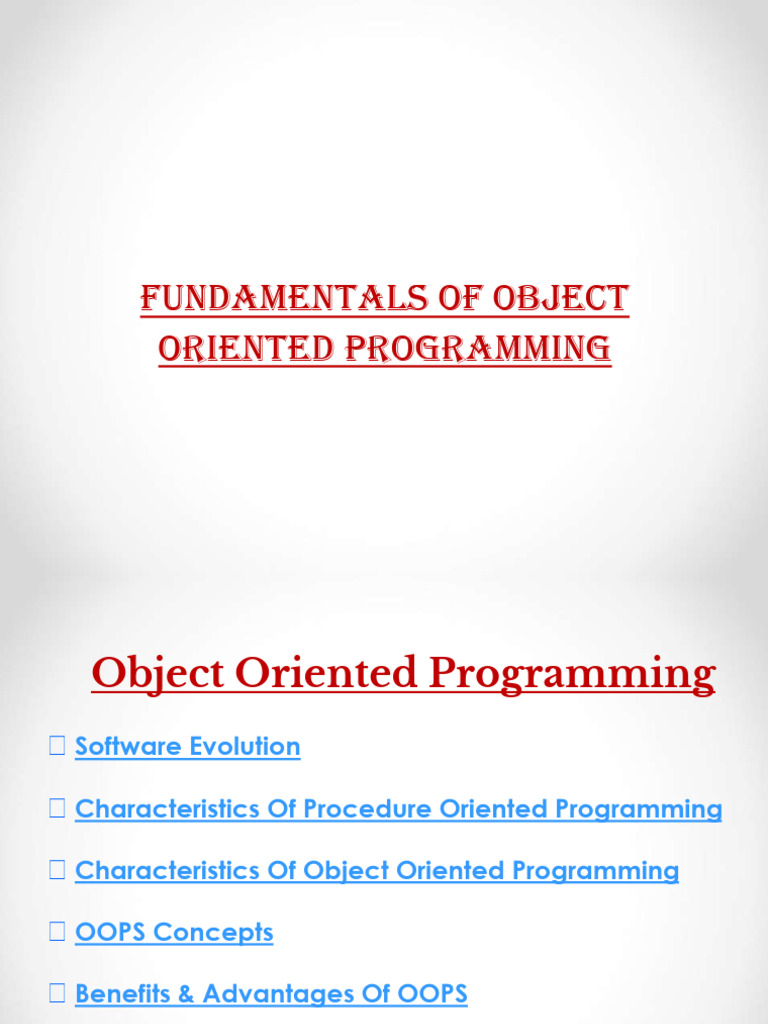 Object Oriented Programming Download Free Pdf Inheritance Object Oriented Programming 6267