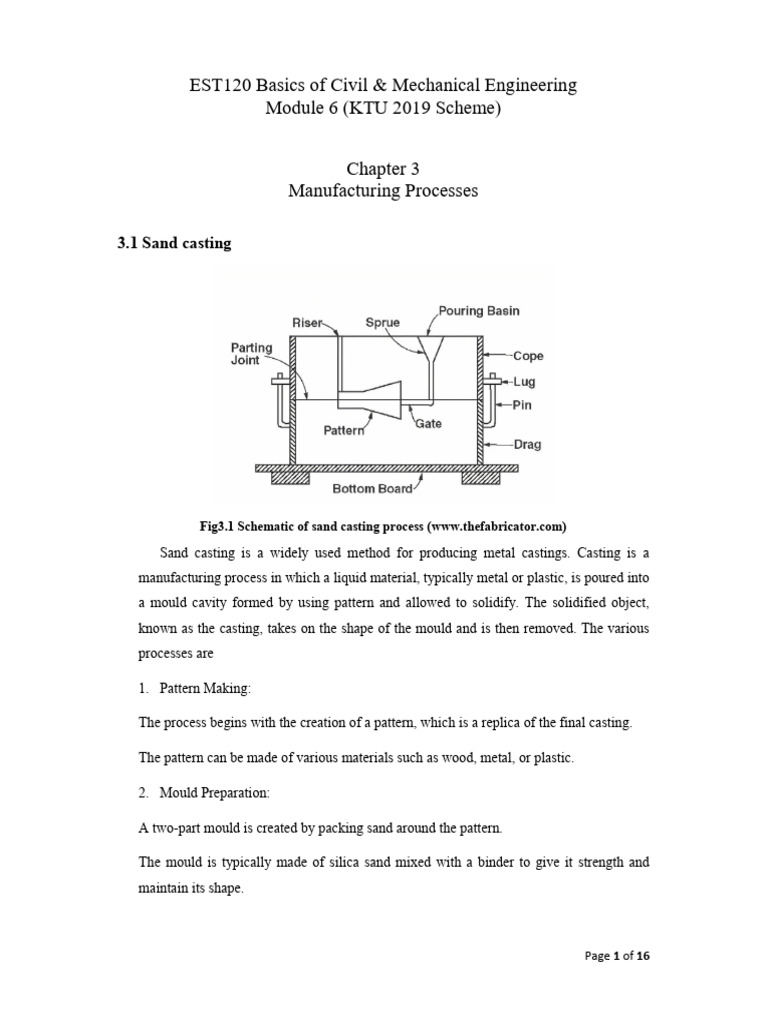 BME Module 3 Part 1 | PDF | Rolling (Metalworking) | Construction