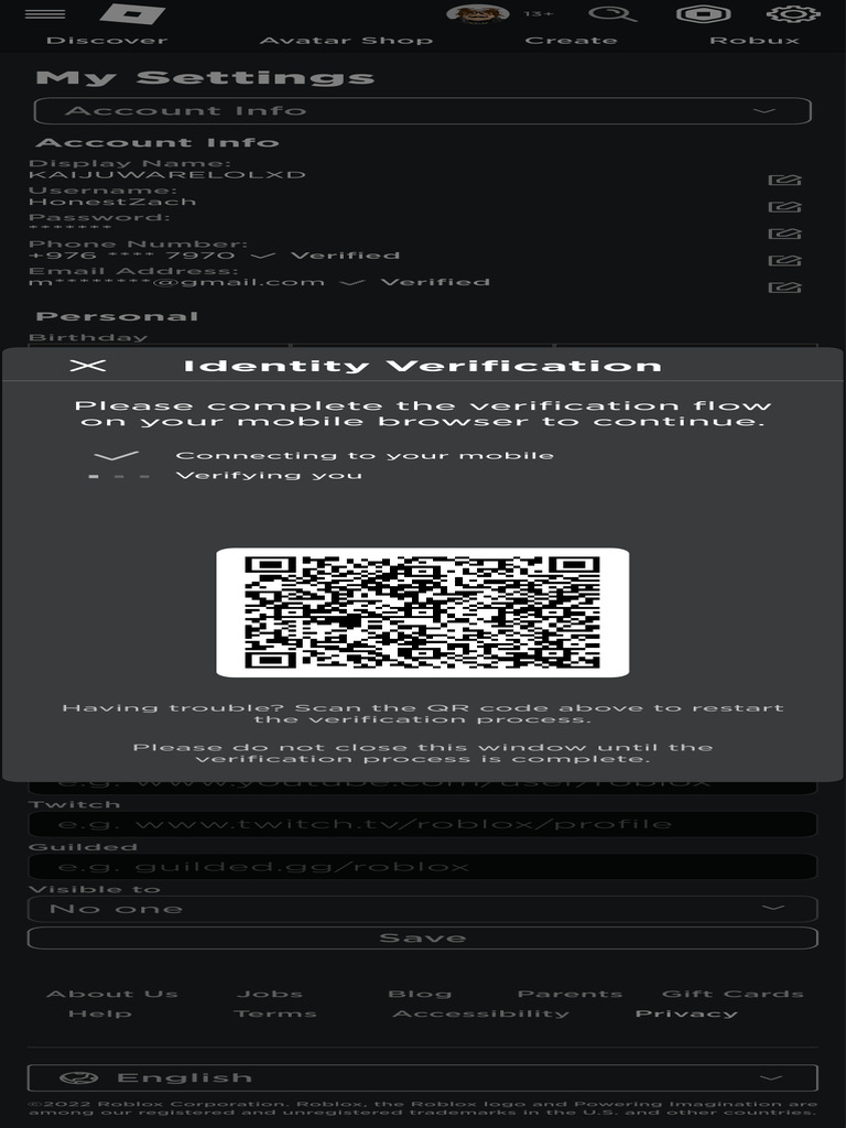 Roblox Account Settings Guide | PDF