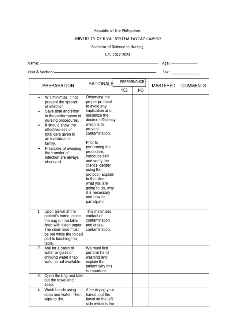 Bag-Technique-Retdem-RATIONALE | PDF | Nursing | Health Care