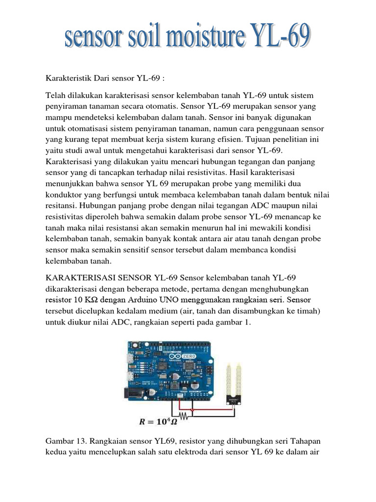 Sensor Soil Moisture YL-69 | PDF | Science & Mathematics