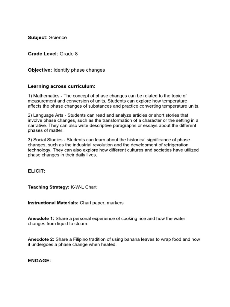 Identify Phase Changes | PDF | Phase (Matter) | Melting Point
