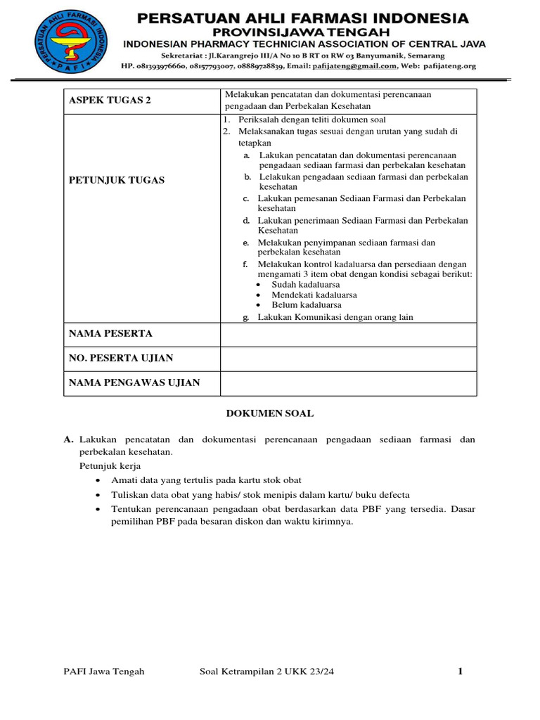 3 Soal Ketrampilan 2 Dan Lembar Kerja Ukk 2024 Pdf