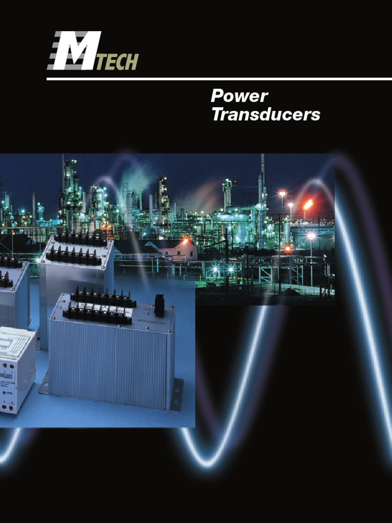 Mtech Transducer Catalogue | PDF | Ac Power | Alternating Current