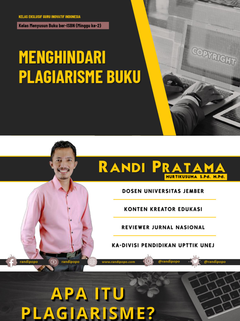 (Materi-3) MENGHINDARI PLAGIARISME BUKU | PDF | Sains & Matematika