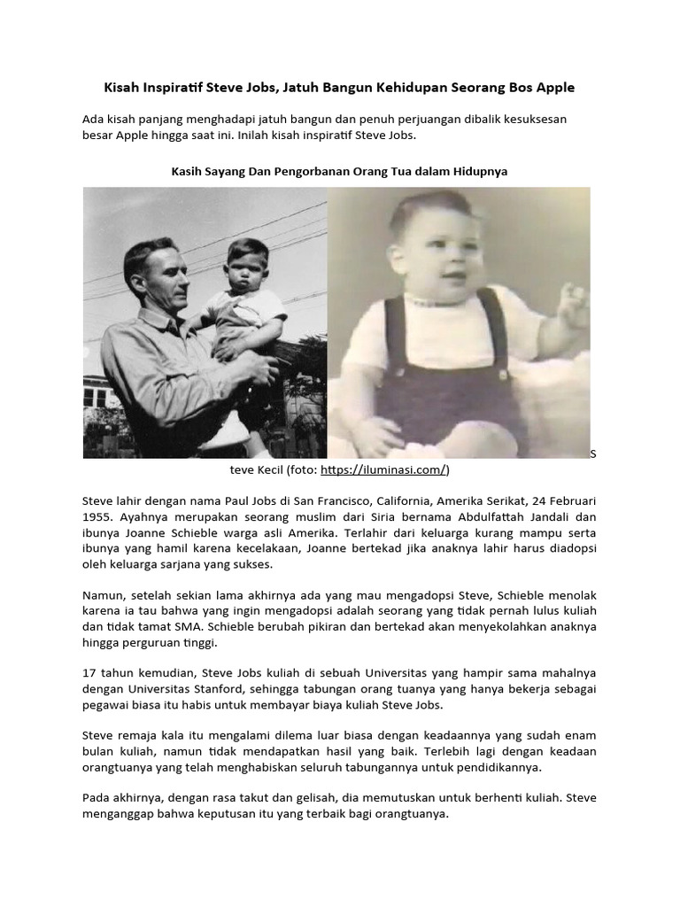 Kisah Inspiratif Steve Jobs | PDF
