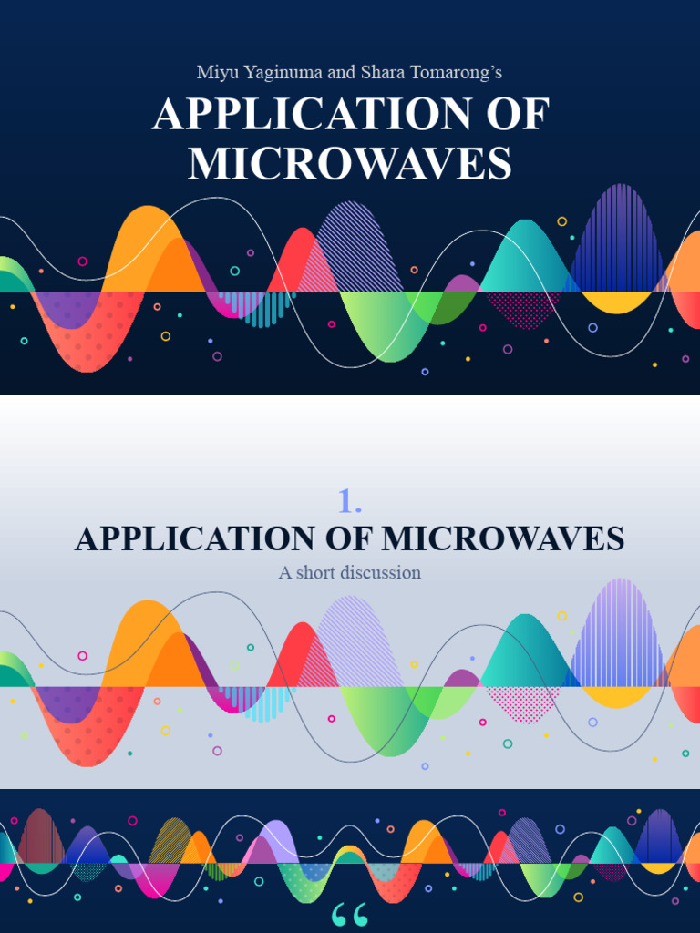Science Application of Microwaves Presentation | PDF | Microwave | Radar