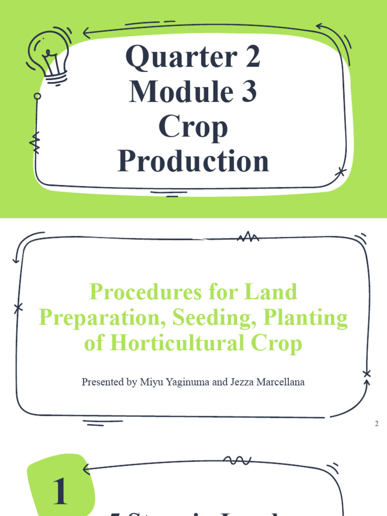 Land Preparation for Horticultural Crops | PDF | Soil | Crop Rotation