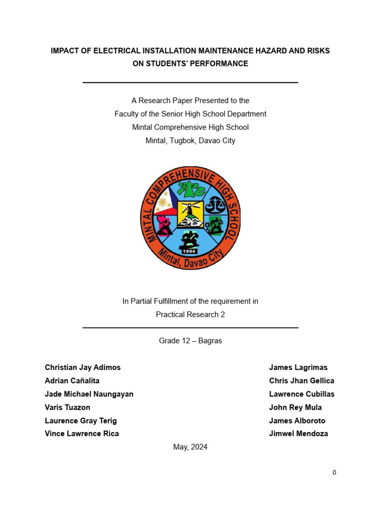 A Research Paper Presented To The Faculty of The Senior High School ...