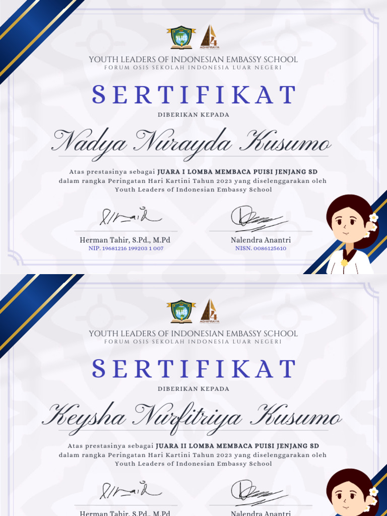 Sertifikat Hari Kartini Ylies 2023 | PDF | Perjalanan