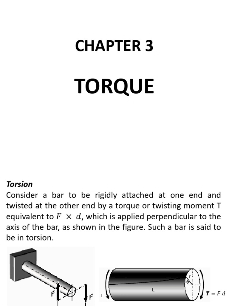 CHAPTER 3 Torque | Download Free PDF | Torque | Physics