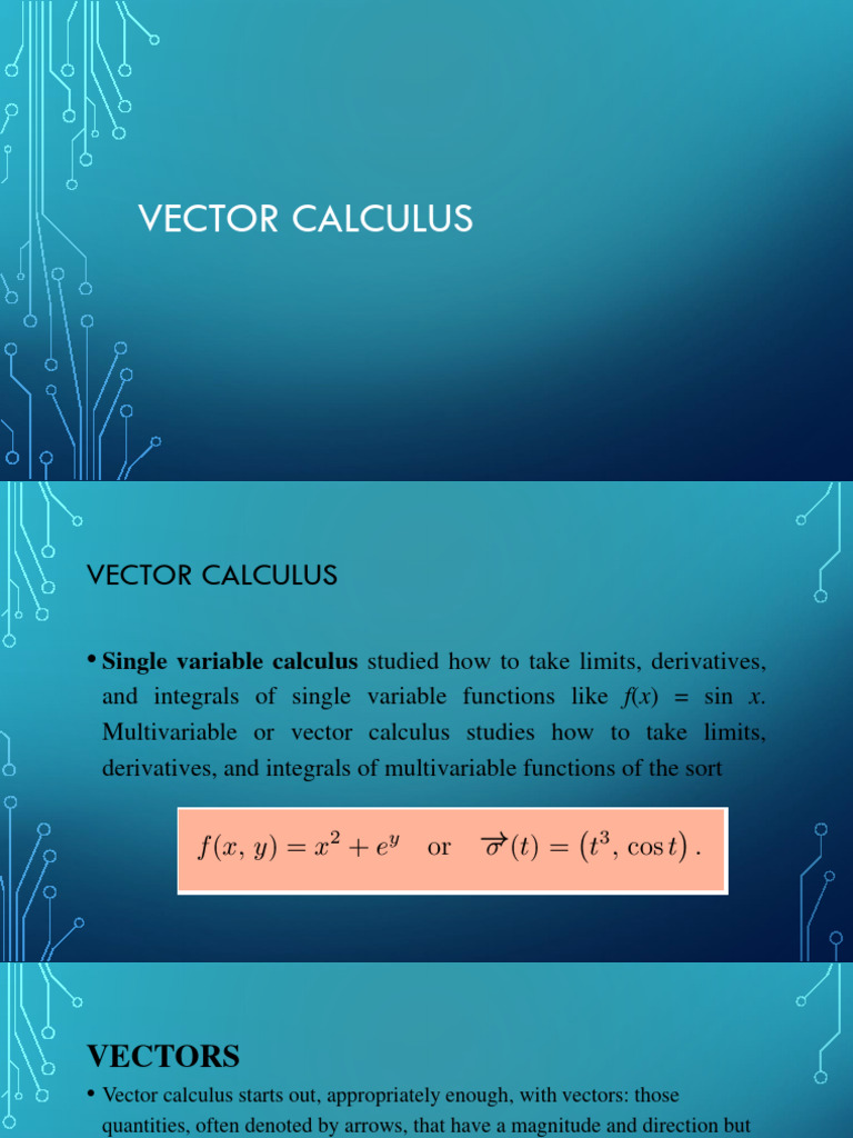 Vector Calculus | PDF | Euclidean Vector | Gradient Vector Calculus | PDF | Euclidean Vector | Gradient