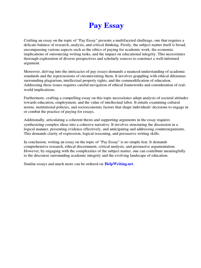 Pay Essay | PDF | Gaza Strip | Israeli Settlement