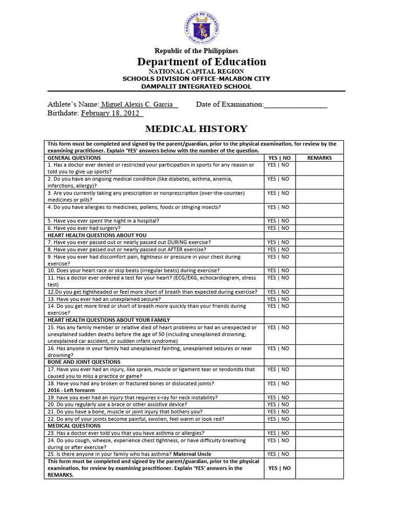 Medical History | PDF | Medical Specialties | Causes Of Death