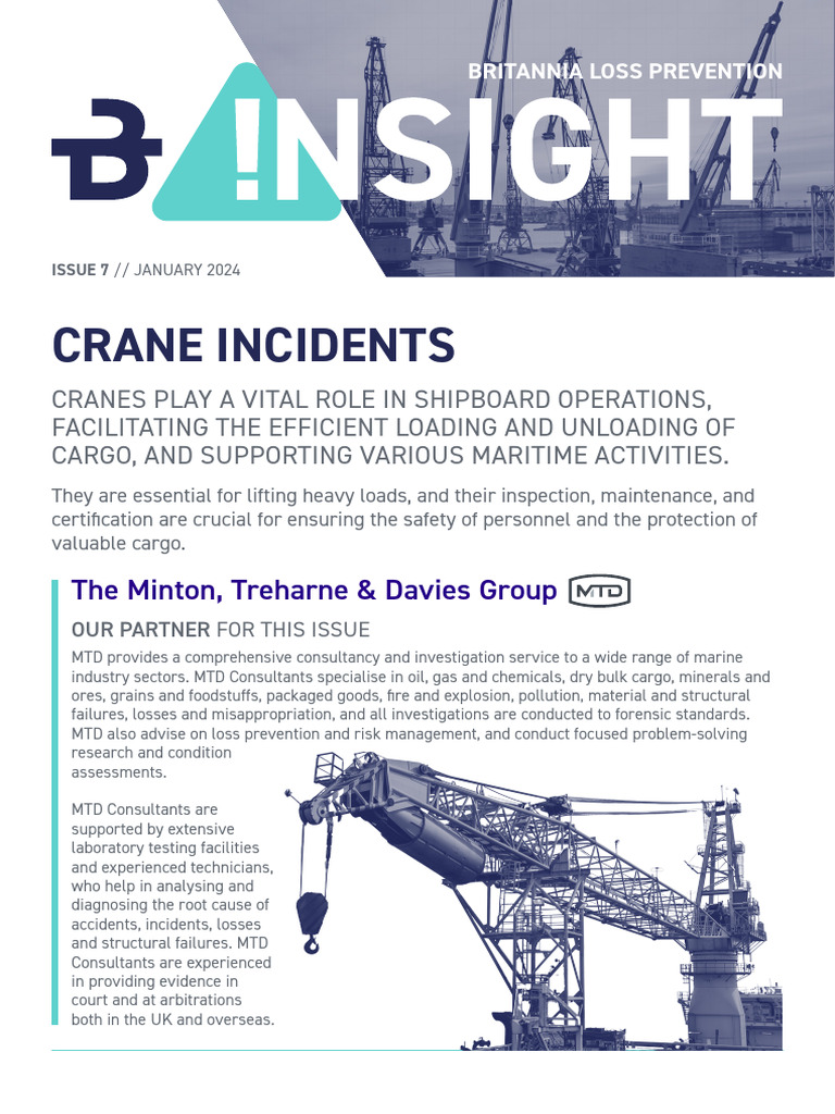 Loss Prevention Insight - Crane Incidents | PDF | Crane (Machine) | Oil Tanker