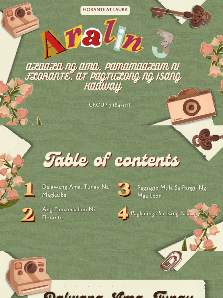 Florante at Laura Aralin 3 | PDF