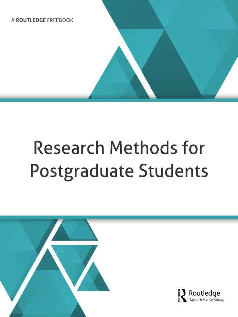 Research Methods For Postgraduate Students | PDF | Methodology ...