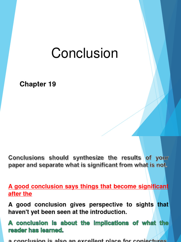 Conclusions | PDF
