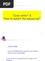 Writing an Elsevier Cover Letter Guide | PDF | Academic Journal | Editing