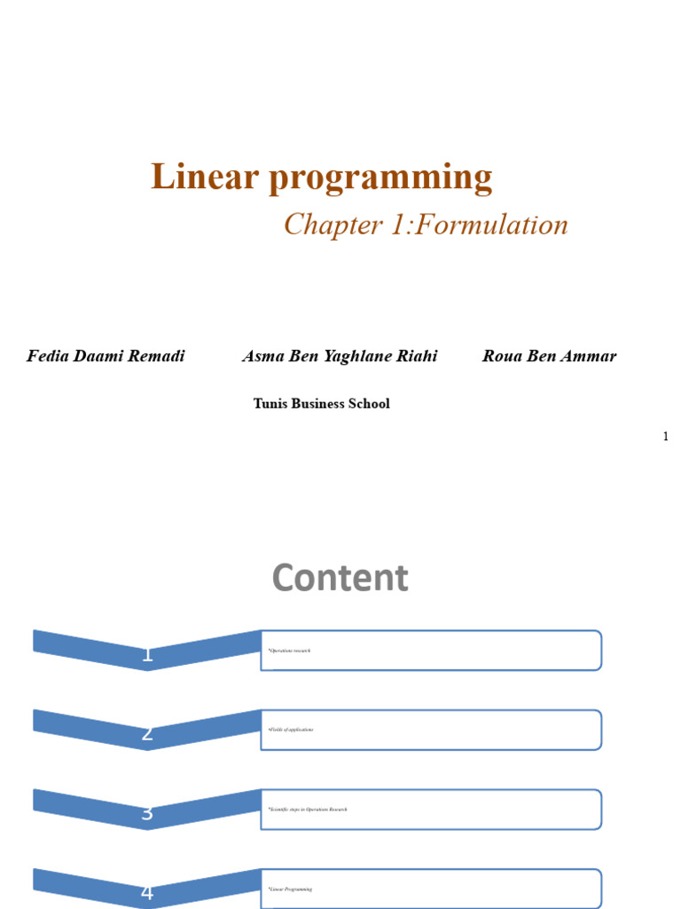 Chapter 1 Formulation | PDF | Linear Programming | Mathematical ...