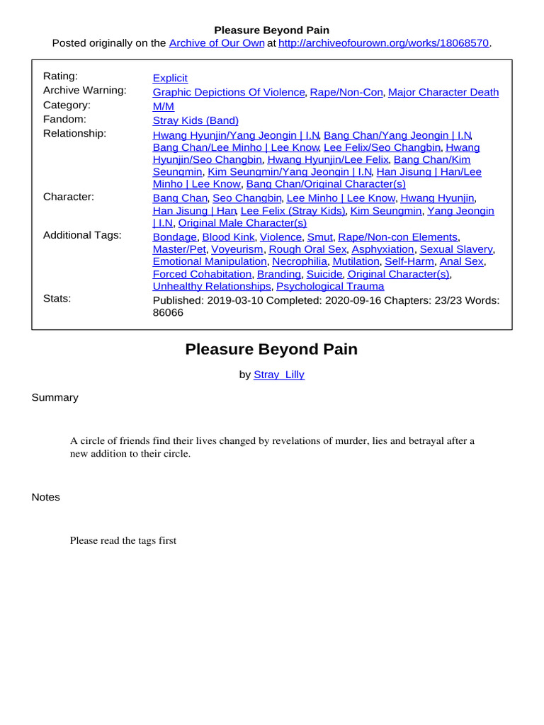 Pleasure Beyond Pain | PDF