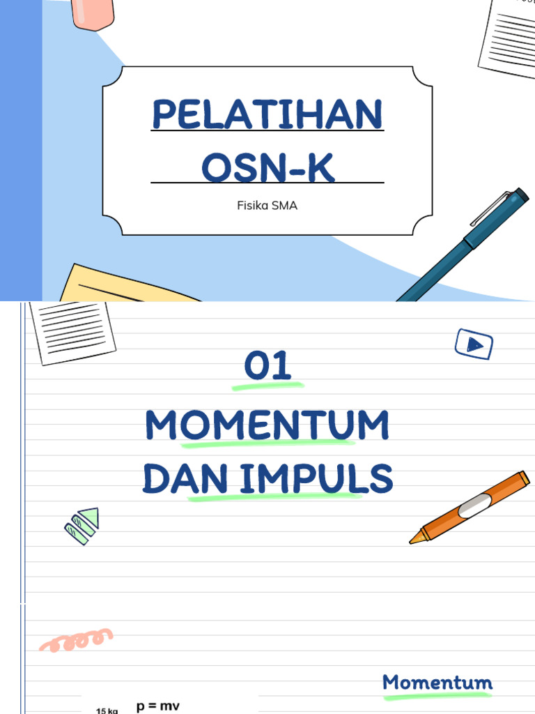 Momentum dan Impuls Fisika SMA | PDF