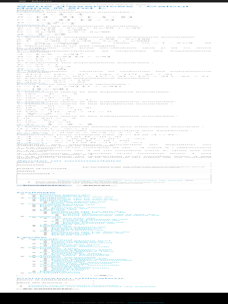 Série D'exercices Calcul Dans 2nd L - Sunudaara | PDF