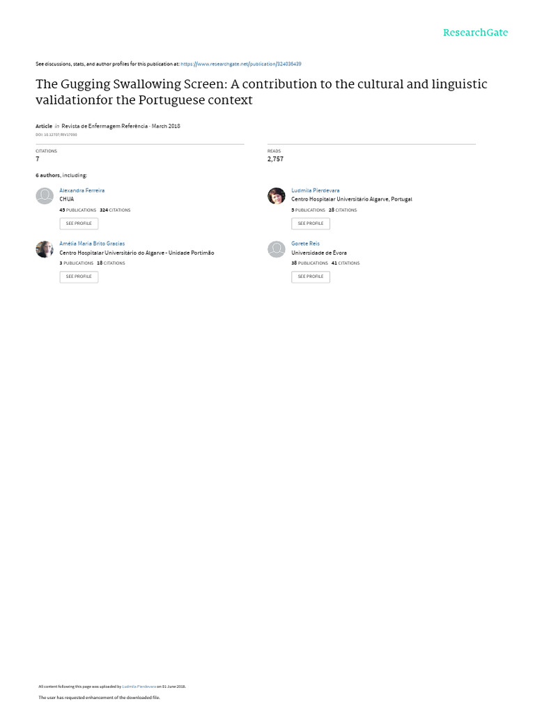 RThe Gugging Swallowing Screen - A Contribution | PDF | Sensitivity And Specificity | Clinical ...