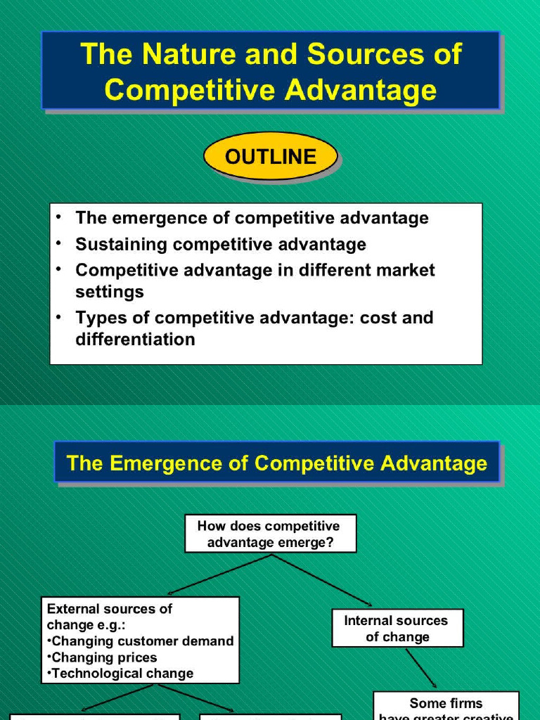 Strategy Slides - Competitive Advantage | PDF