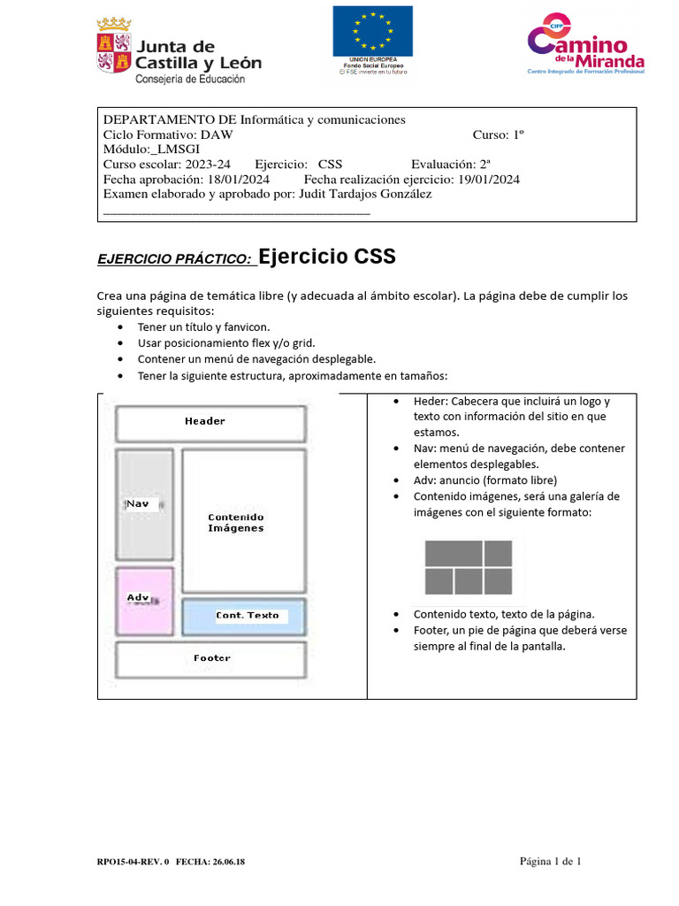 UD02 03 Practica CSS | PDF