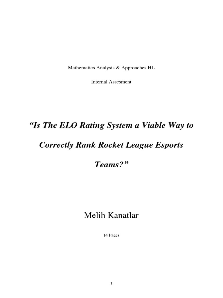 IB High Level Math A&A Exploration | PDF | Mathematics | Applied ...