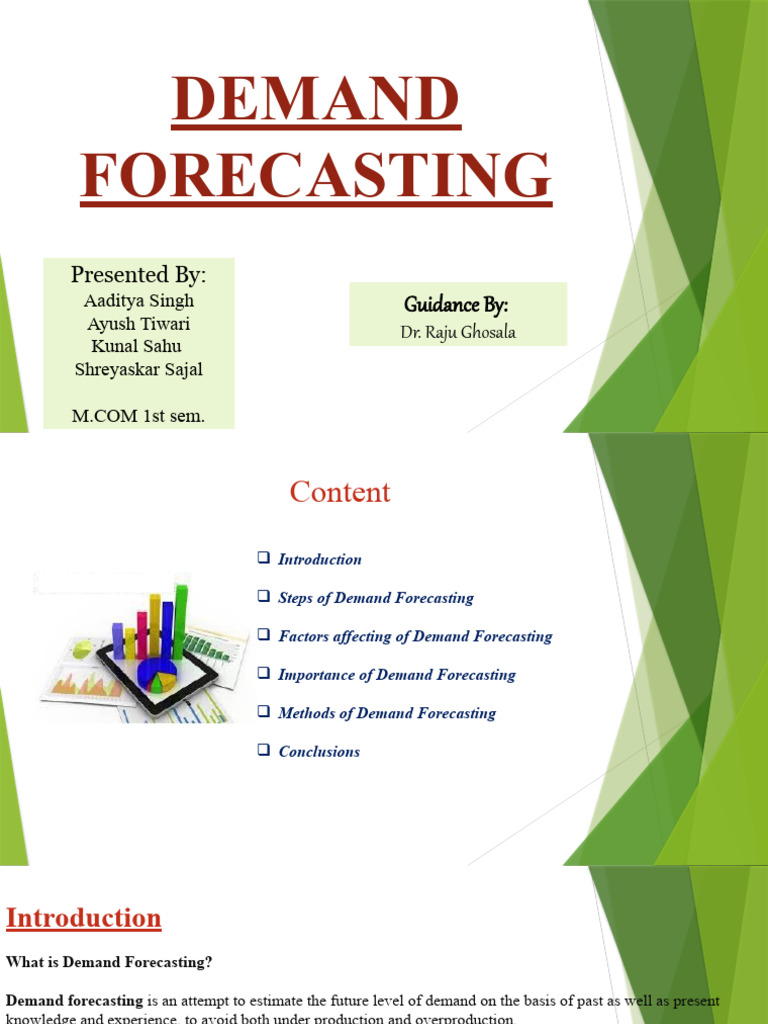 Presentation of Demand Forecasting | PDF
