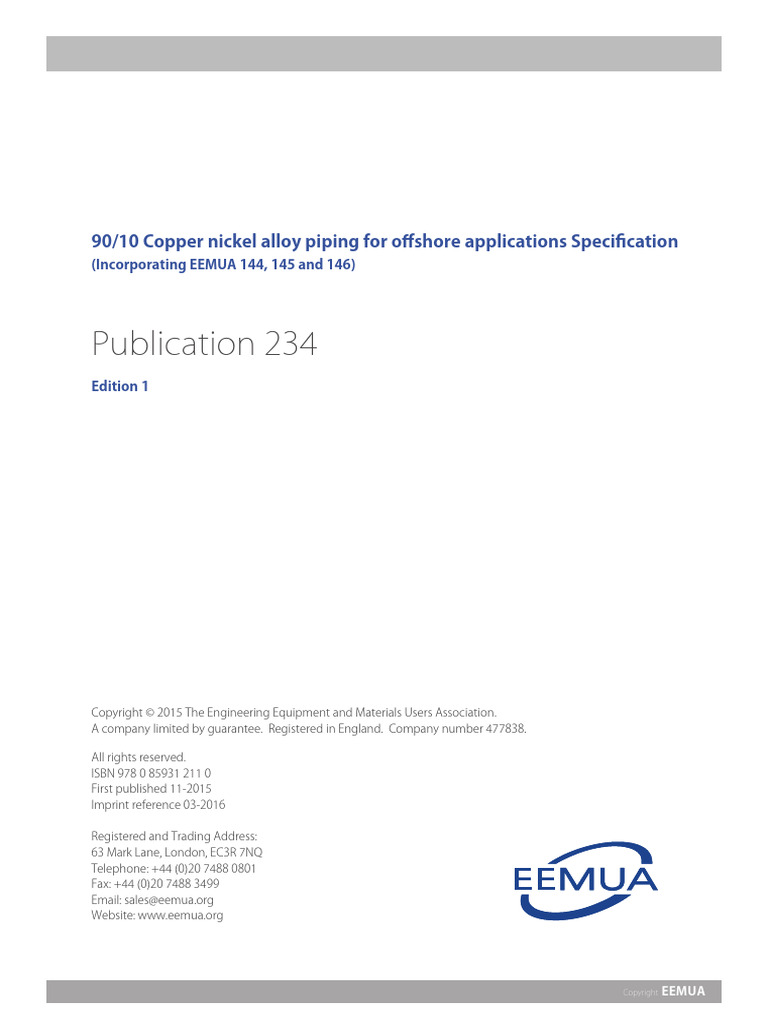 Eemua 234-2015 | PDF