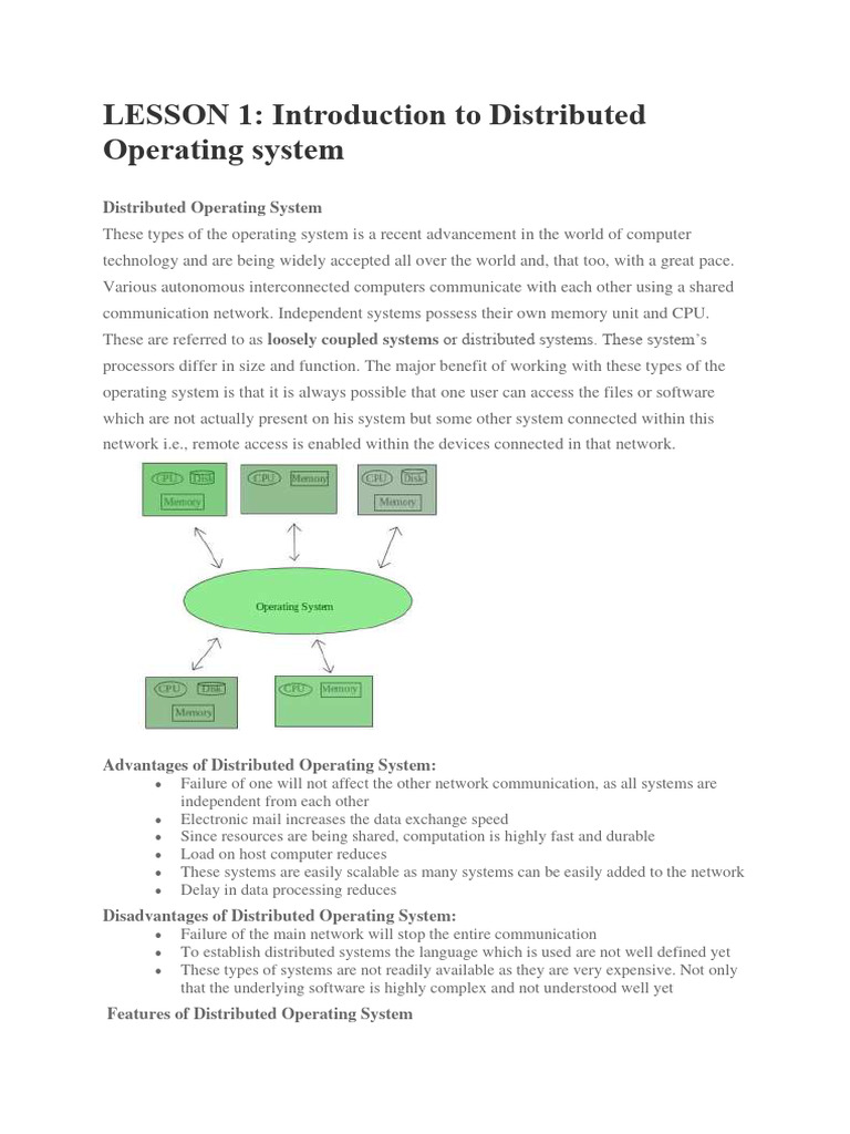 Unit 4 Os | PDF | Operating System | Distributed Computing