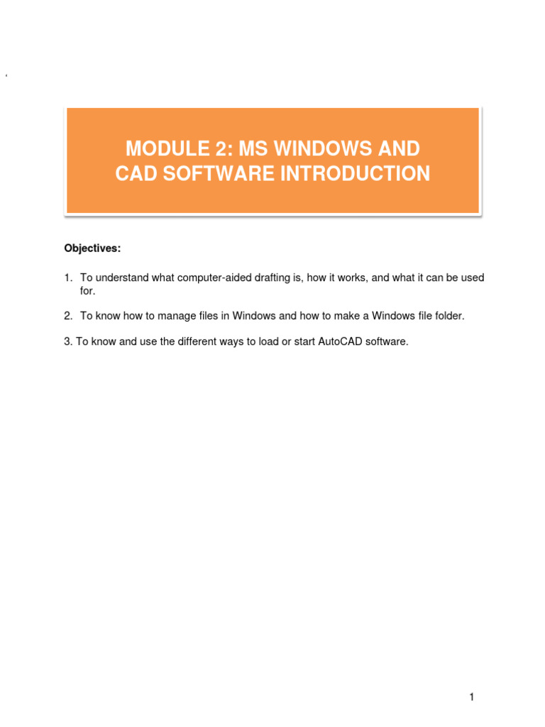 CAD Module | PDF | Computer Aided Design | Computer File