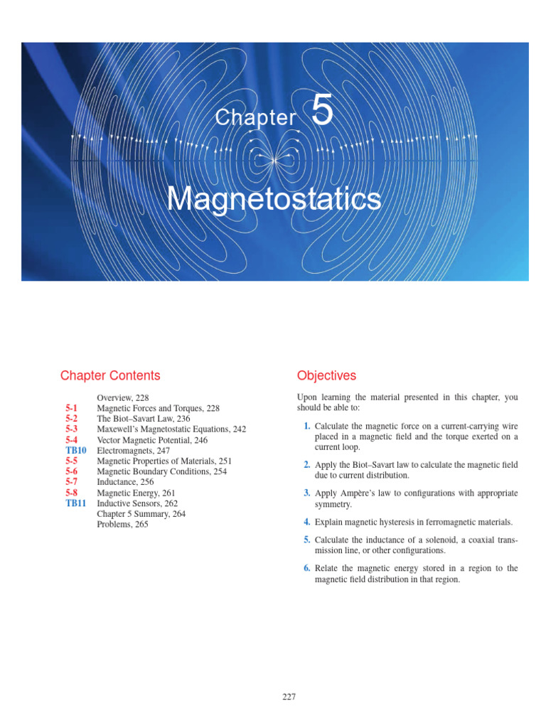 Chapter 5 | PDF | Magnetic Field | Rotation Around A Fixed Axis