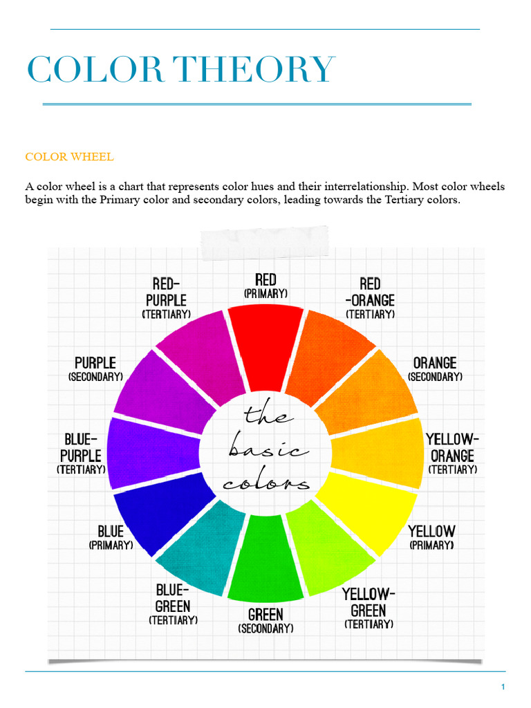 Color Theory | Download Free PDF | Color | Artistic Techniques