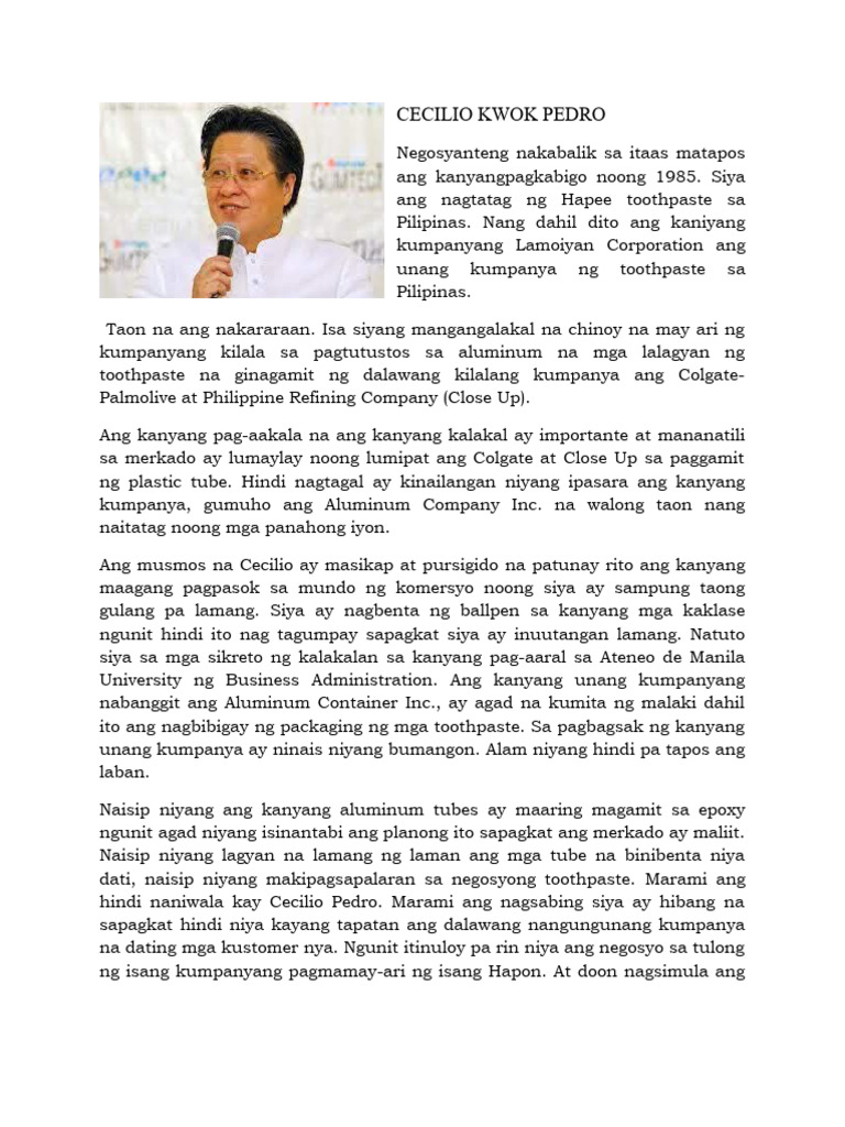 Cecilio Kwok Pedro | PDF