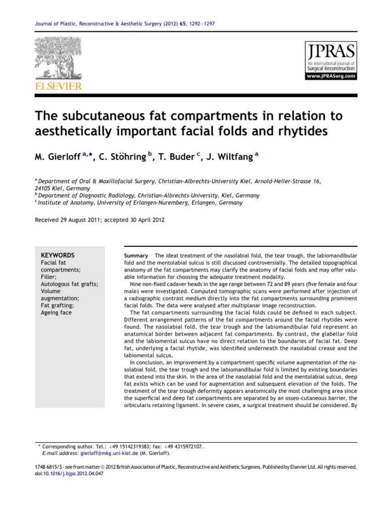 Arrugas y Grasa Facial | PDF | Plastic Surgery | Human Anatomy