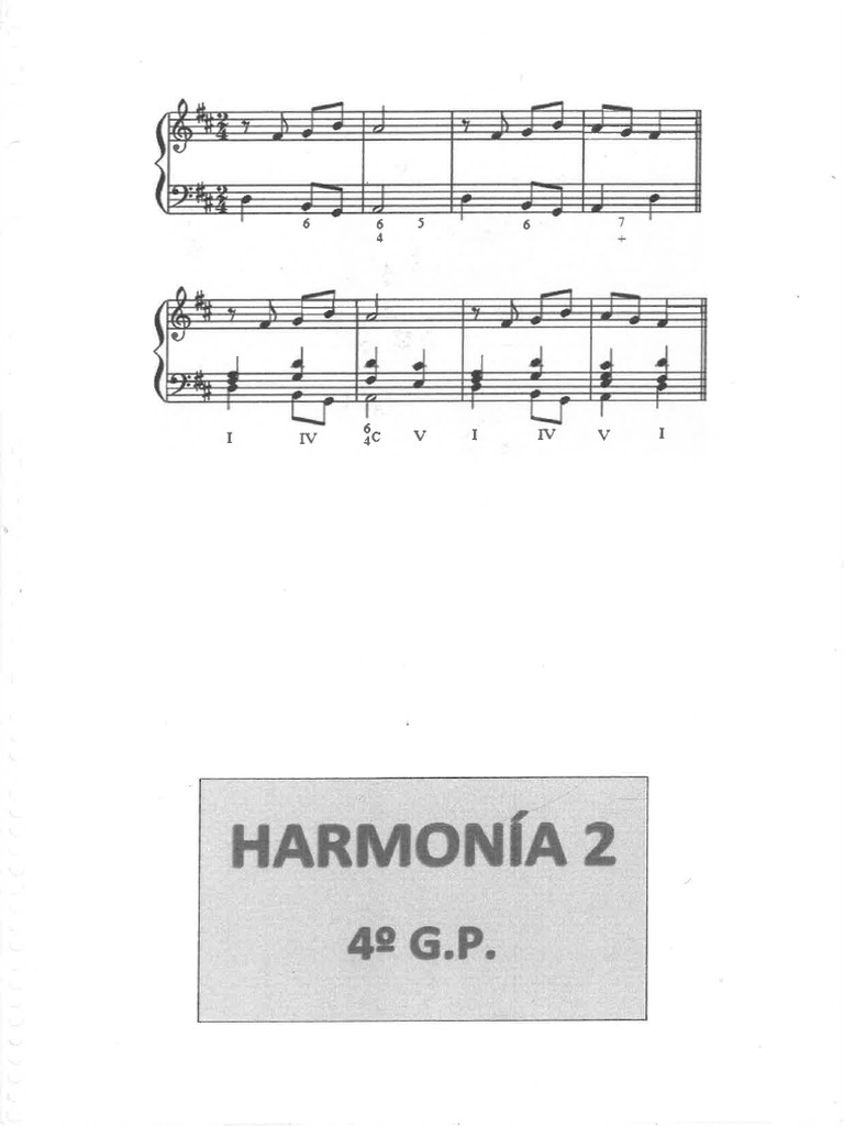 (1 Cara) Harmonia 2 4º | PDF