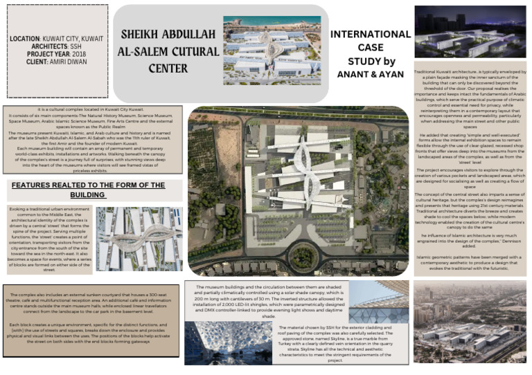 Cultural Center Case Study | PDF | Kuwait