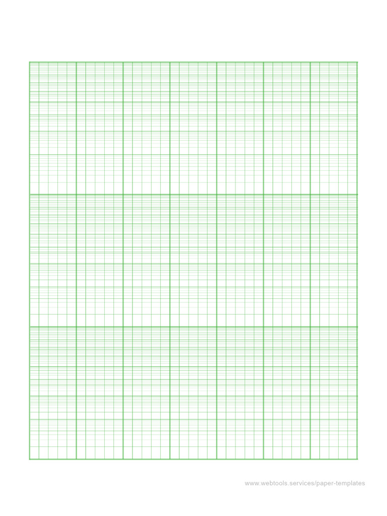 Semi Log Graph Paper-A4 With 0.375 Inch Border | PDF