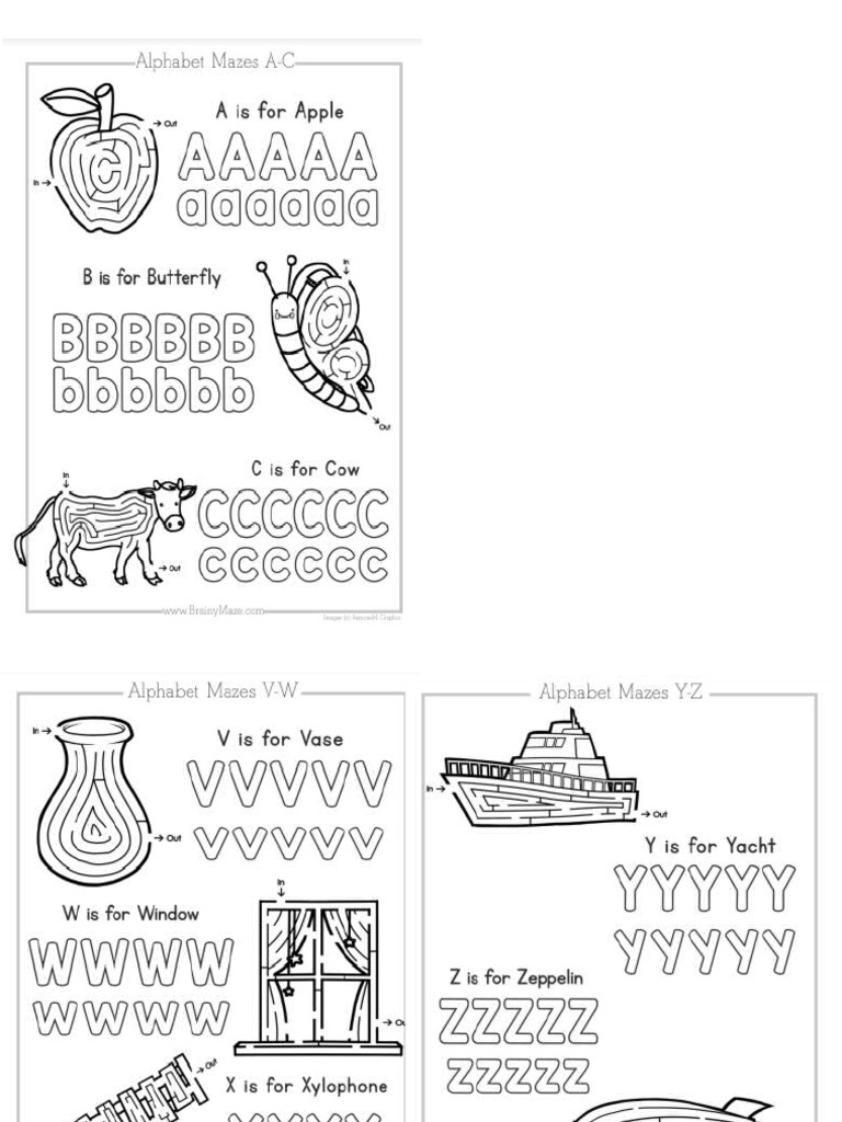 Alphabet Maze | PDF