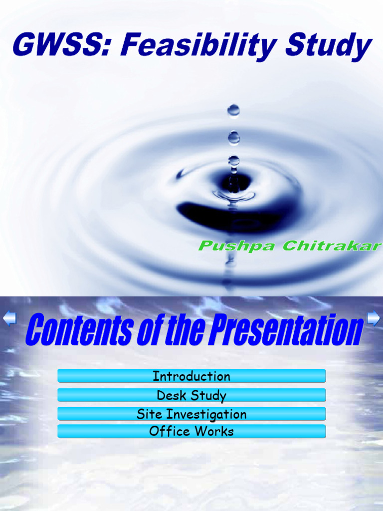 02 Feasibility Study | PDF | Water | Water Supply